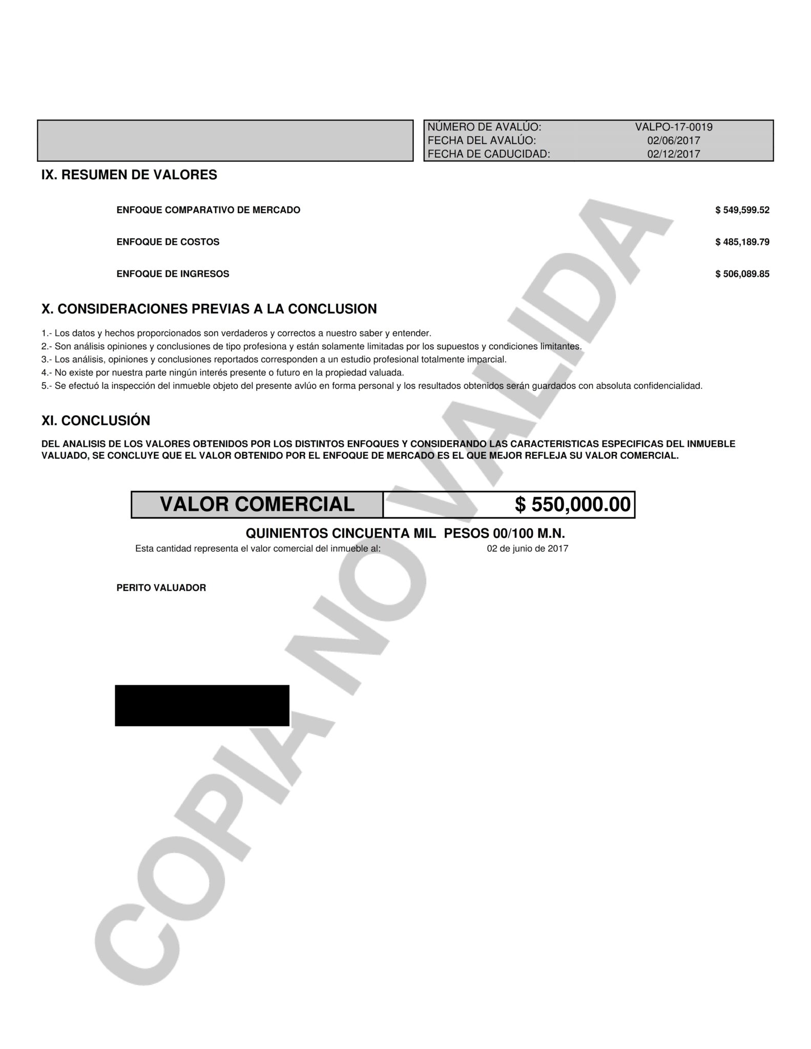 Formato de Avalúo Comercial Certificado - Mi Valuador
